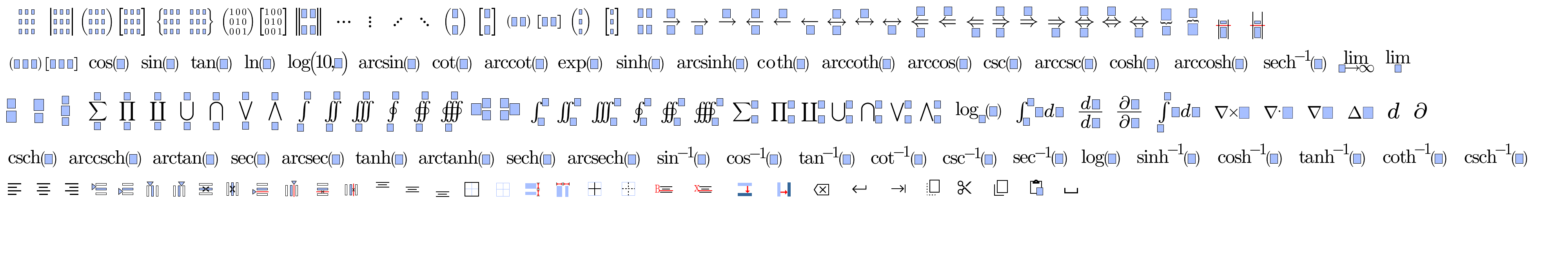 iMathEQ | Math Equation Editor for MathML and Latex